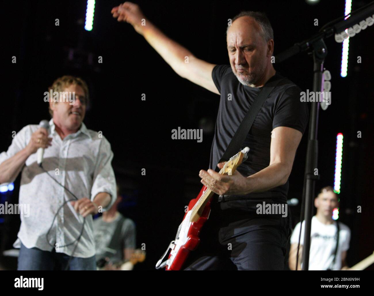 Bonn, Deutschland. 11th July, 2006. Guitarist Pete Townshend (r) and ...
