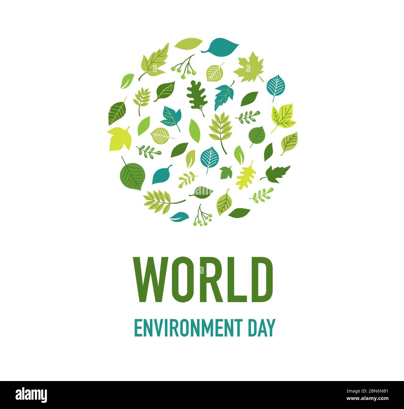 World Environment day, go green concept design. Vector illustration ...