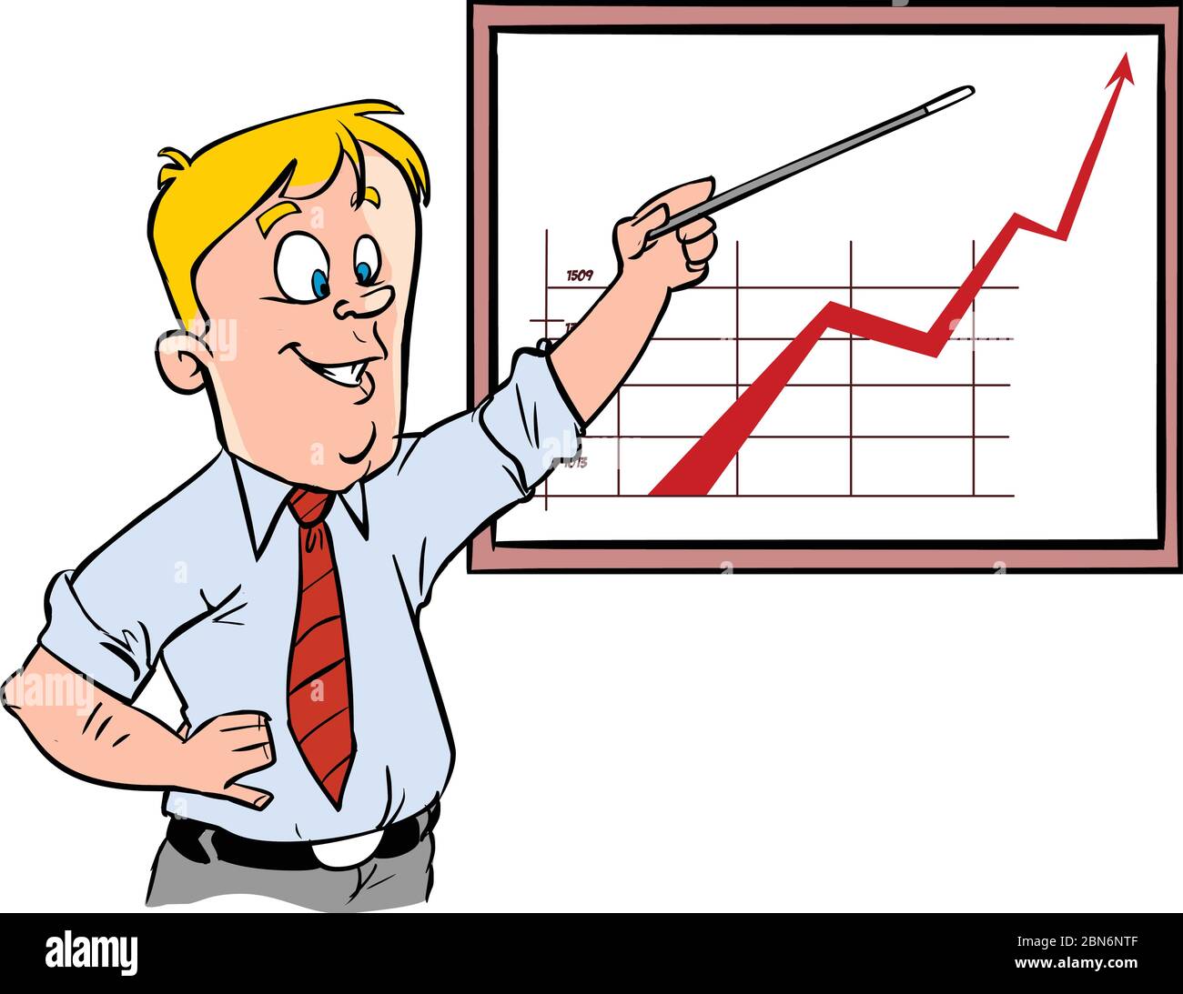 Man economy graph Stock Vector Images - Alamy