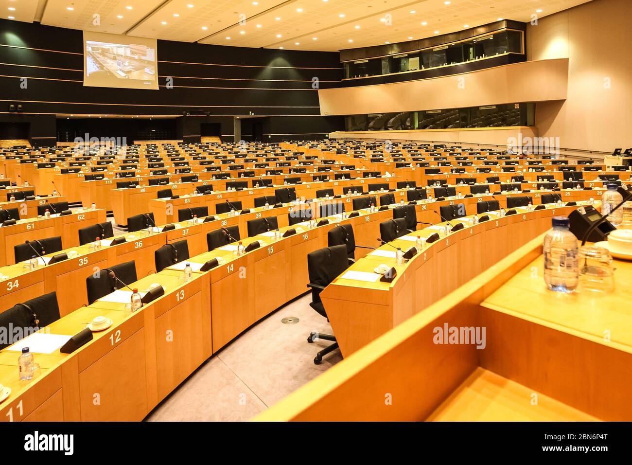 Conference room of the European Parliament, Brussels, Belgium - 02 Mar ...