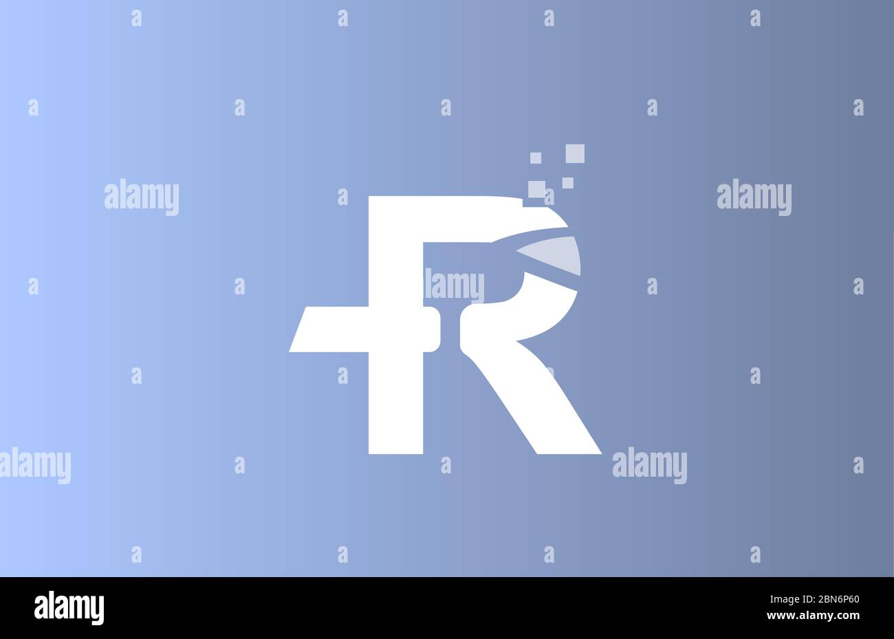 R white Stock Vector Images - Alamy