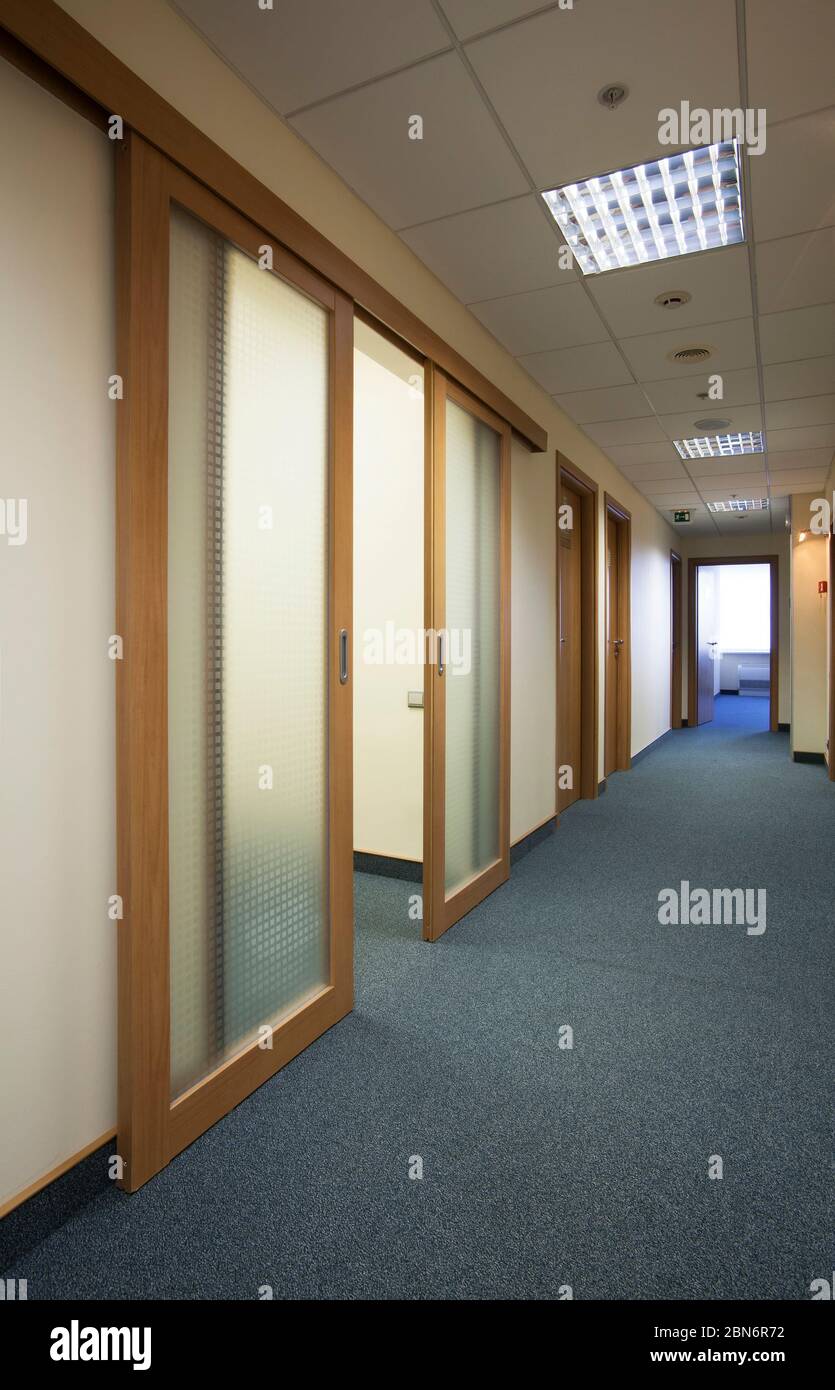 View of interiors of modern office building Stock Photo - Alamy