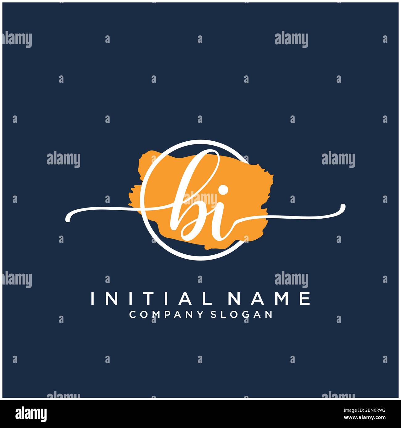 Bi initials logo hi-res stock photography and images - Alamy