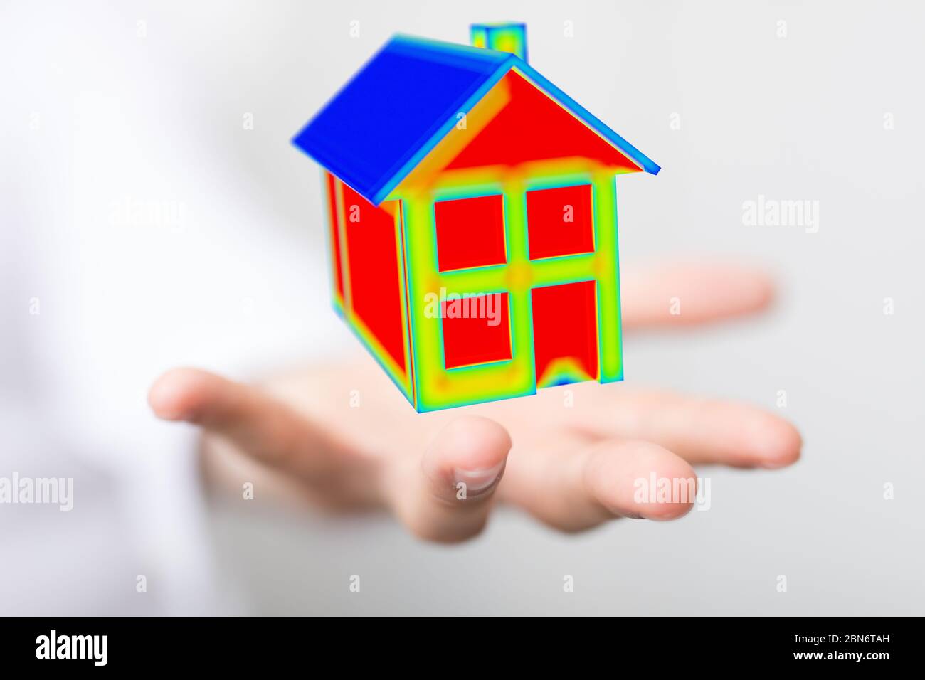 home efficient climate check estate Stock Photo - Alamy