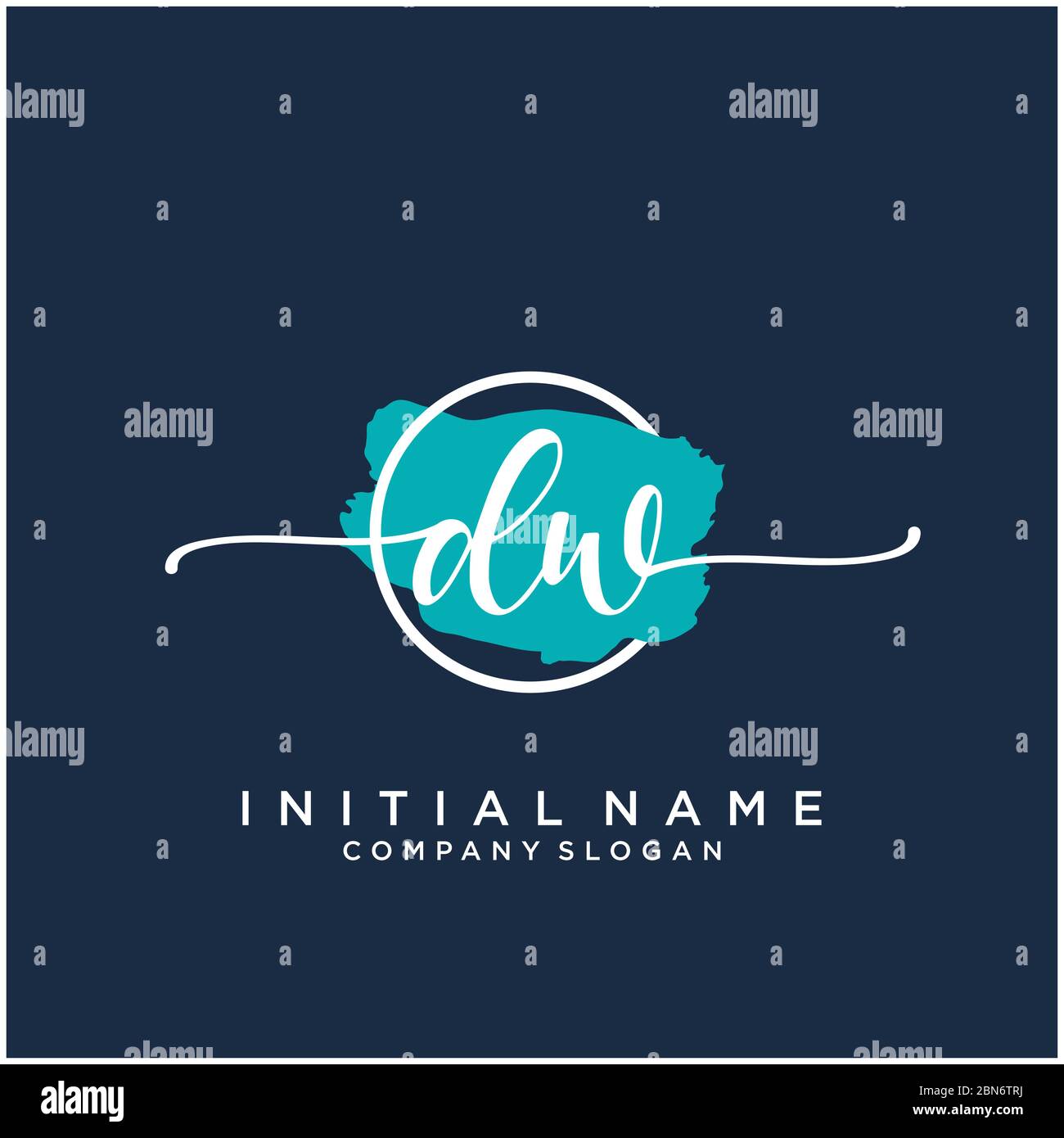 Letter dw vector vectors hi-res stock photography and images - Alamy