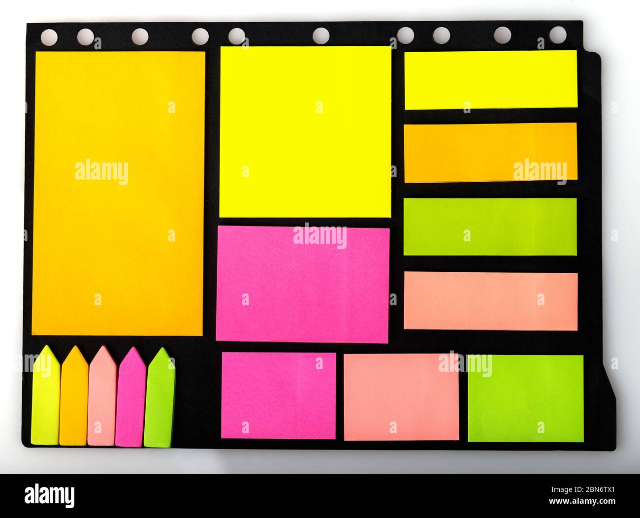 set of many paper stickers blank empty Stock Photo - Alamy