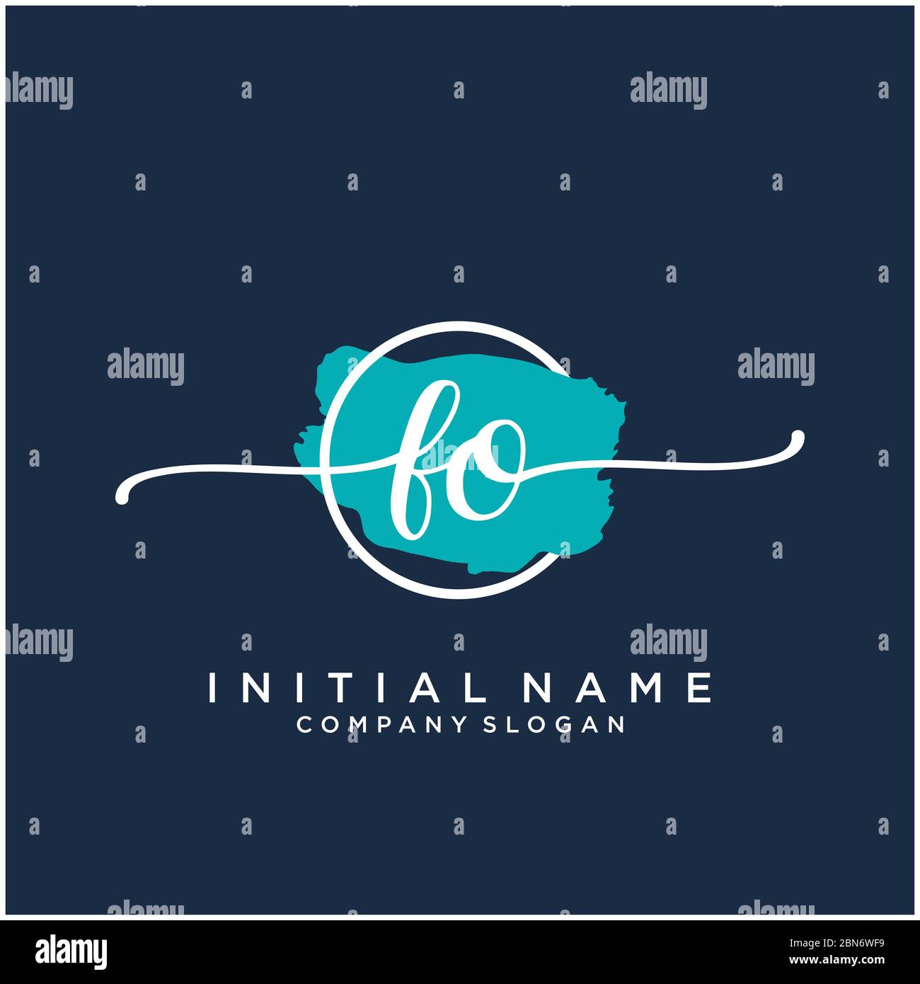 Fo letter logo Stock Vector Images - Alamy