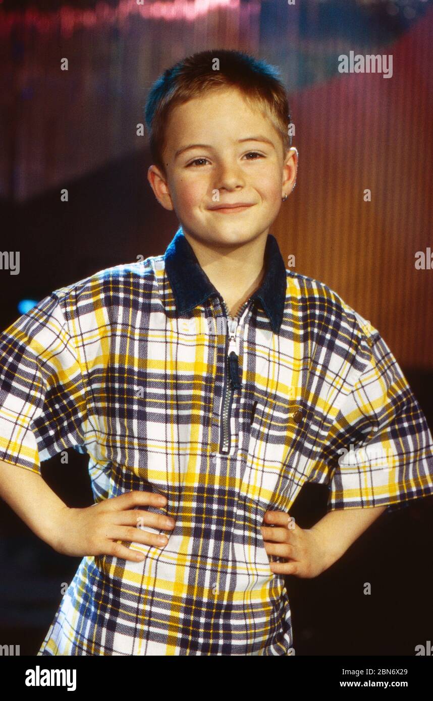 Tim Peters, deutsches Kindertalent, bein einem Auftritt in Bonn ...