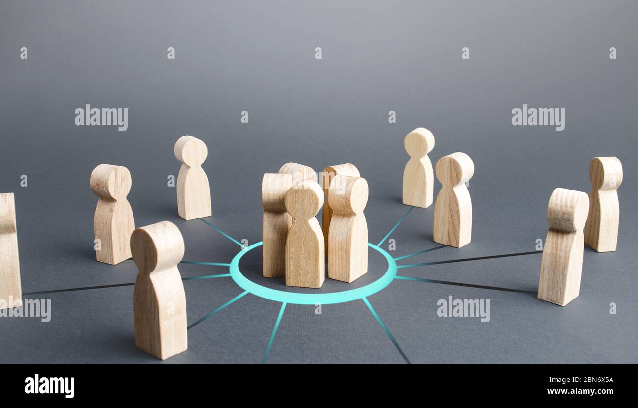Group gathering people around. Collaboration and cooperation, team ... Group gathering people around. Collaboration and cooperation, team ...
