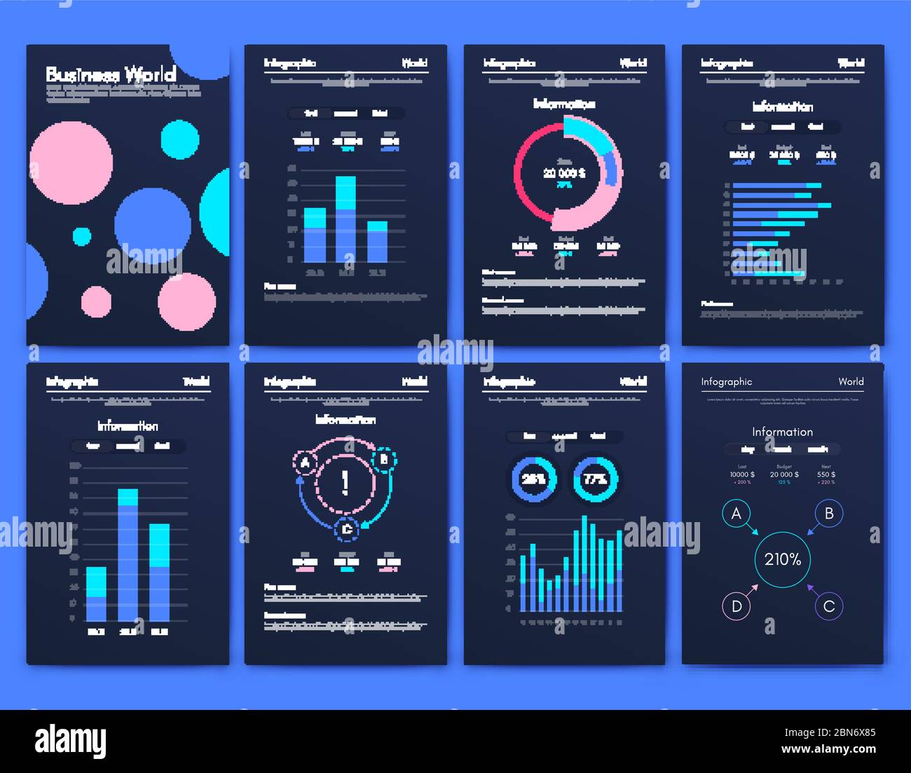 Modern infographic vector elements for business brochures. Use in ...