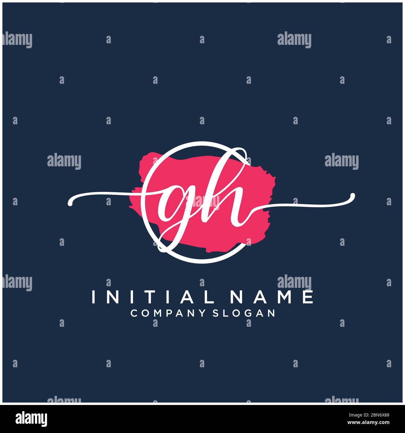 Gh initials vector vectors hi-res stock photography and images - Alamy