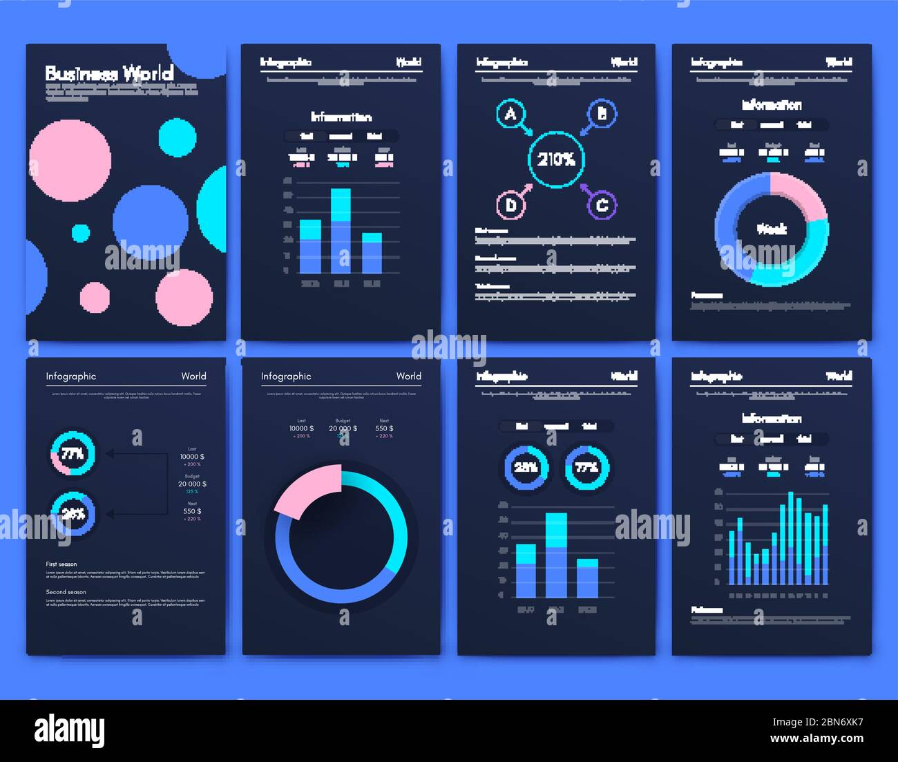 Modern infographic vector elements for business brochures. Use in ...