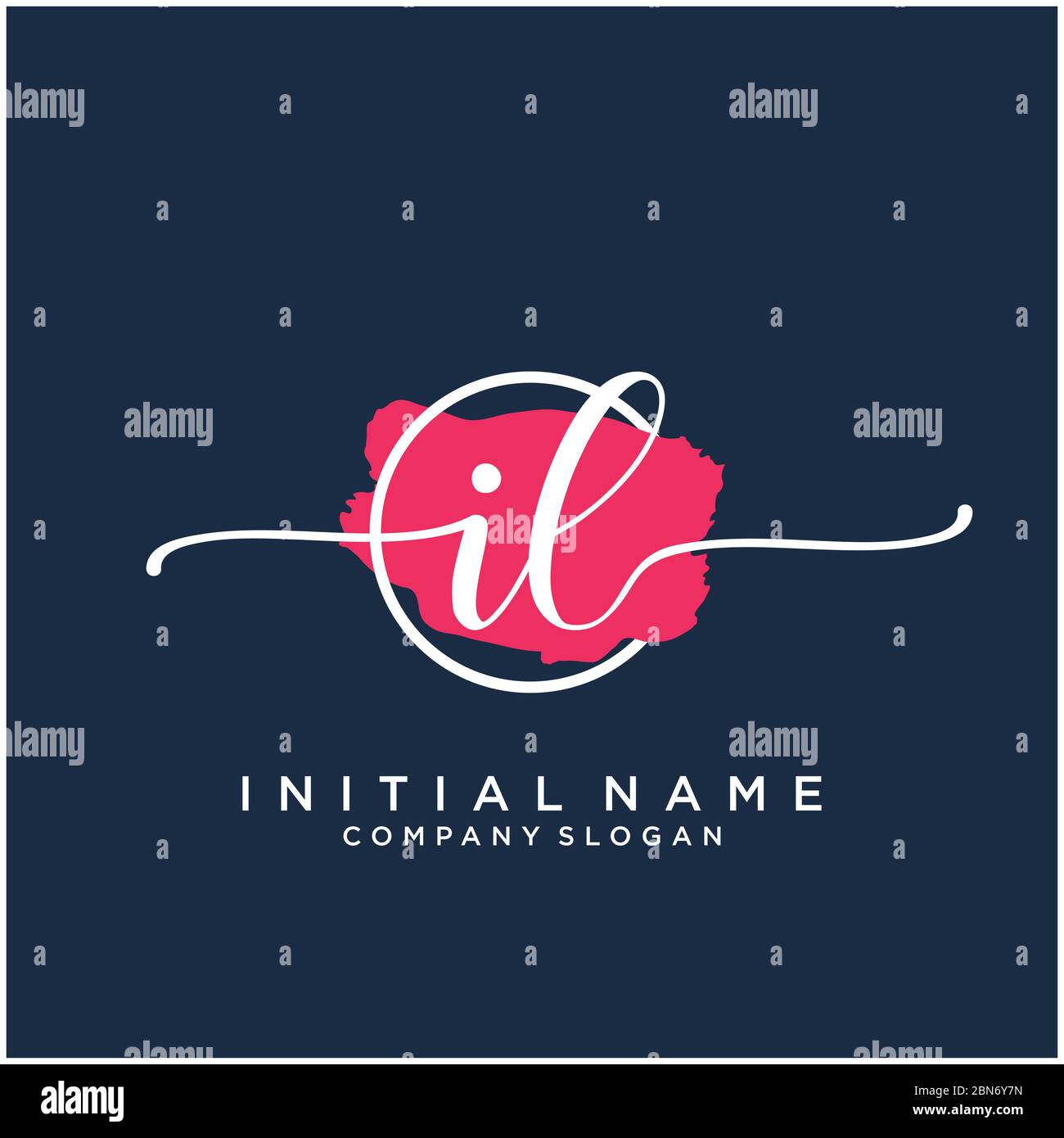 Il initials vector vectors hi-res stock photography and images - Alamy