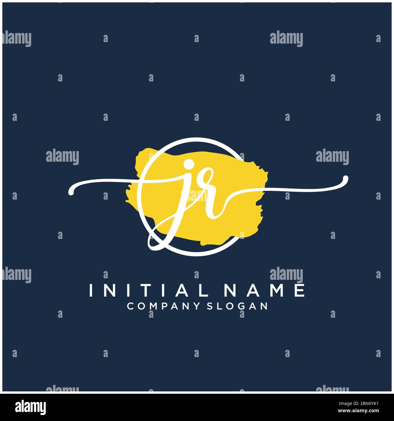 Initial jr logo vector vectors hi-res stock photography and images - Alamy