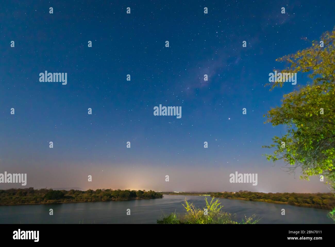 Milky way over african landscapes hi-res stock photography and images ...
