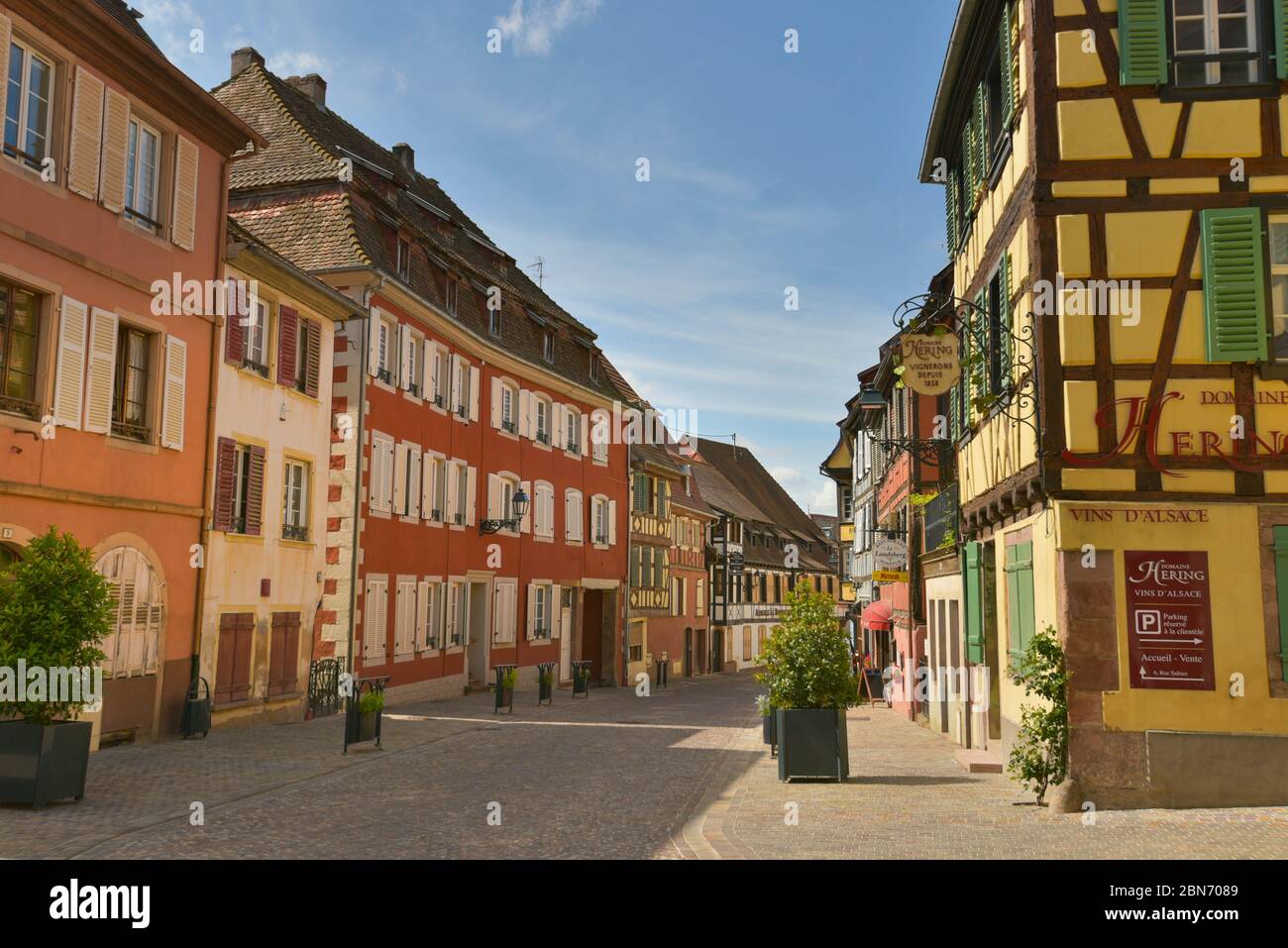 beautiful village of Barr in Alsace in France Stock Photo - Alamy