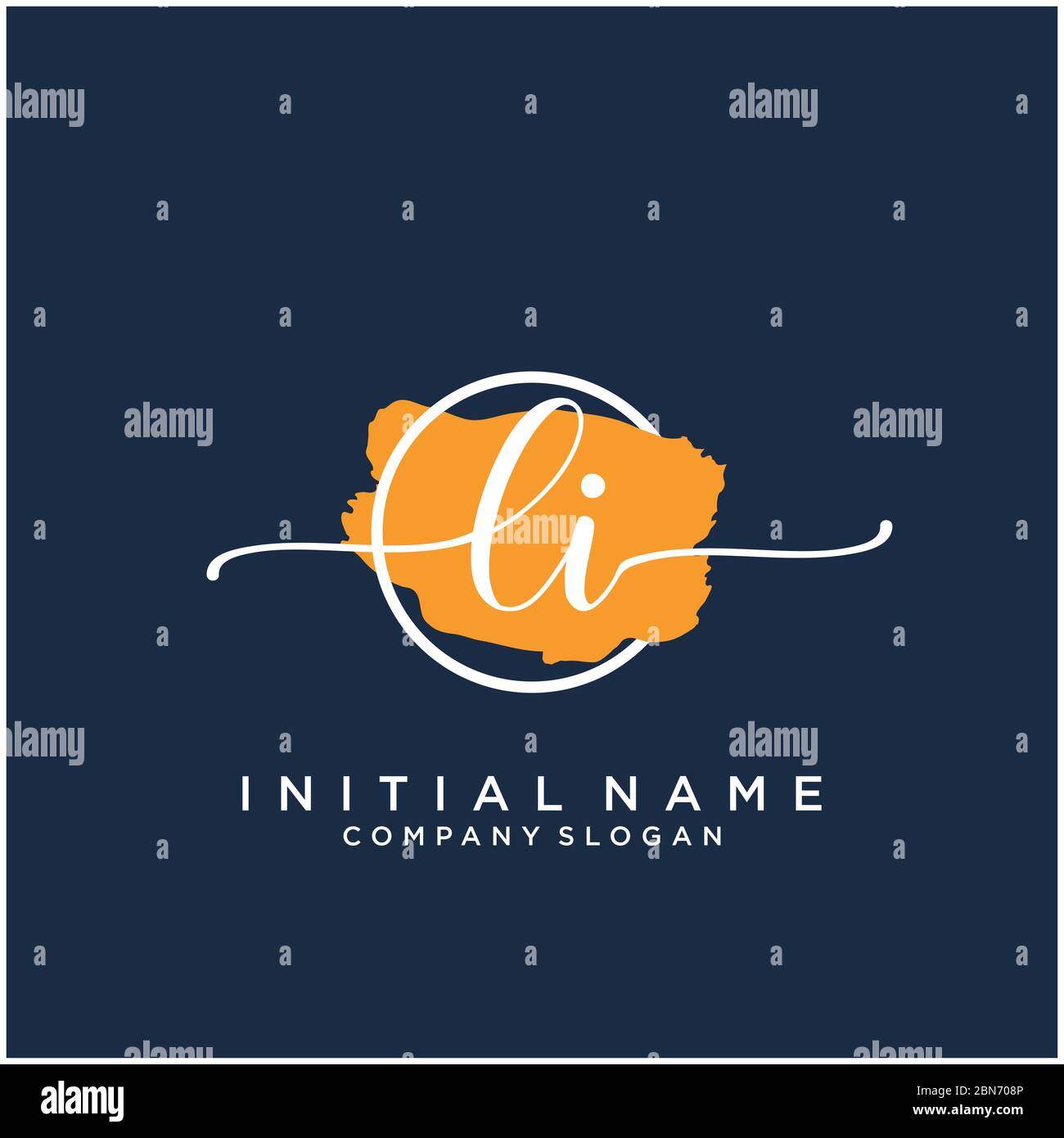 Letter li logo hi-res stock photography and images - Alamy