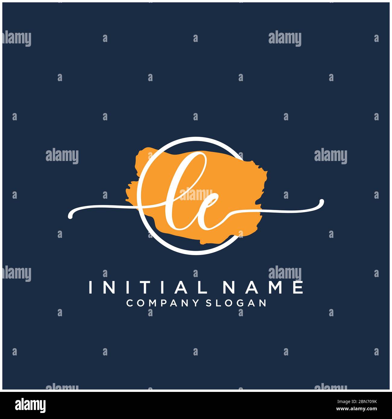 Initial letter le vector vectors hi-res stock photography and images ...