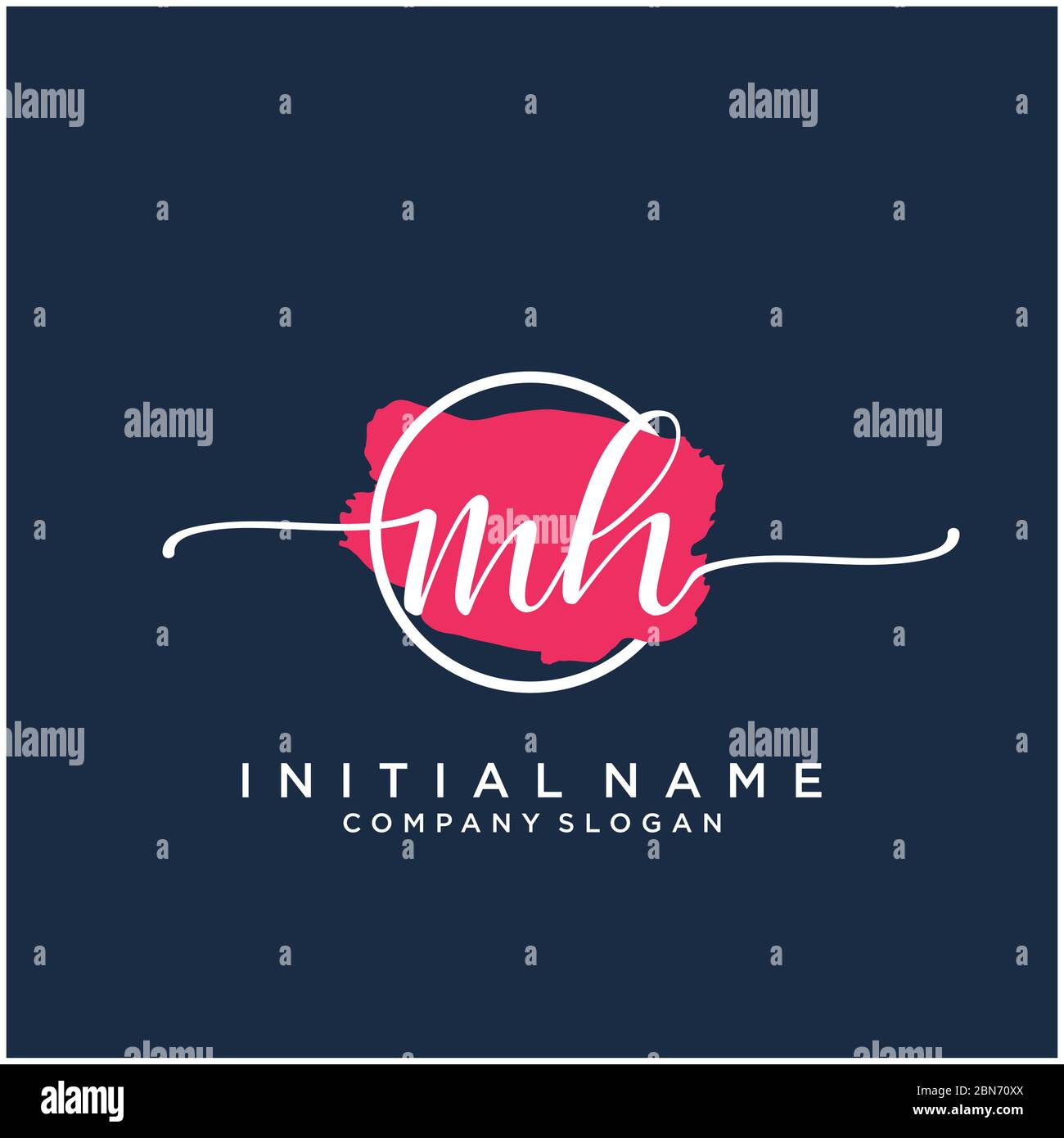 Mh logo vector vectors Stock Vector Images - Alamy