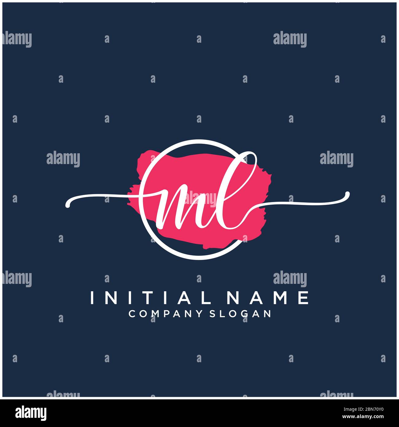Letter ml vector vectors hi-res stock photography and images - Alamy