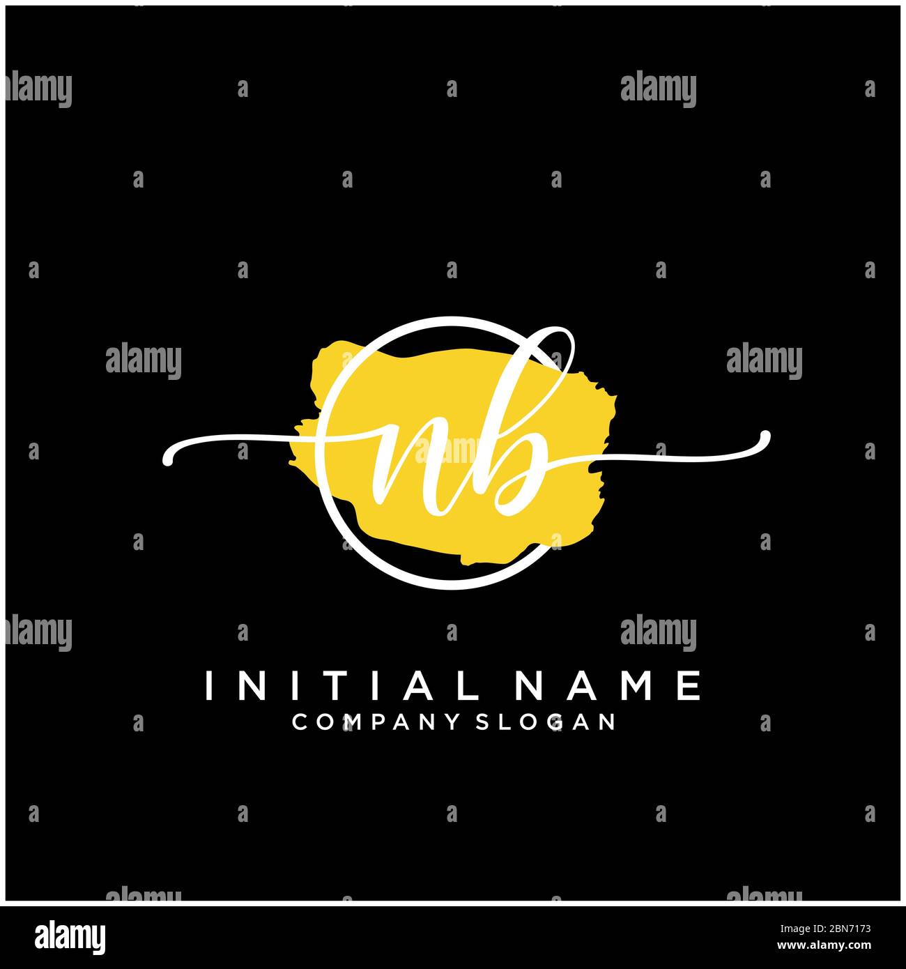 Nb initials logo Stock Vector Images - Alamy