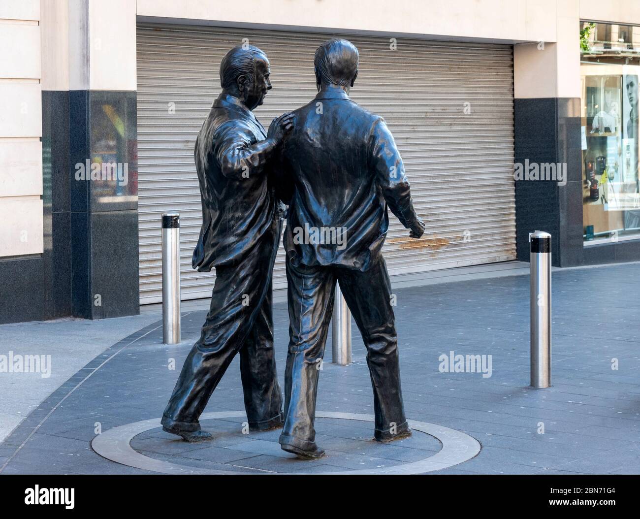 The Moores Brothers statue by Tom Murphy on Church Street in front of ...