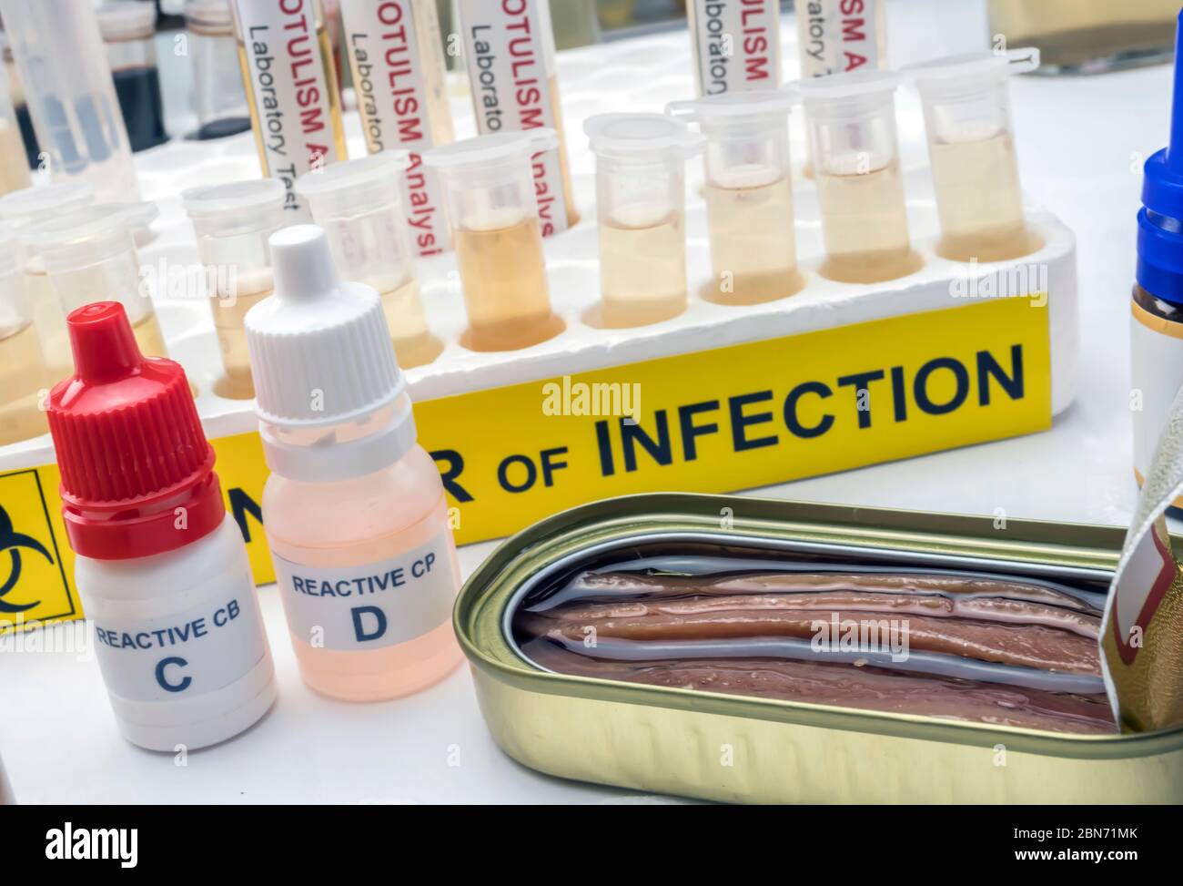 Canned Food Can Contaminated By Clostridium Botulinum Toxin That Causes Botulism In Humans
