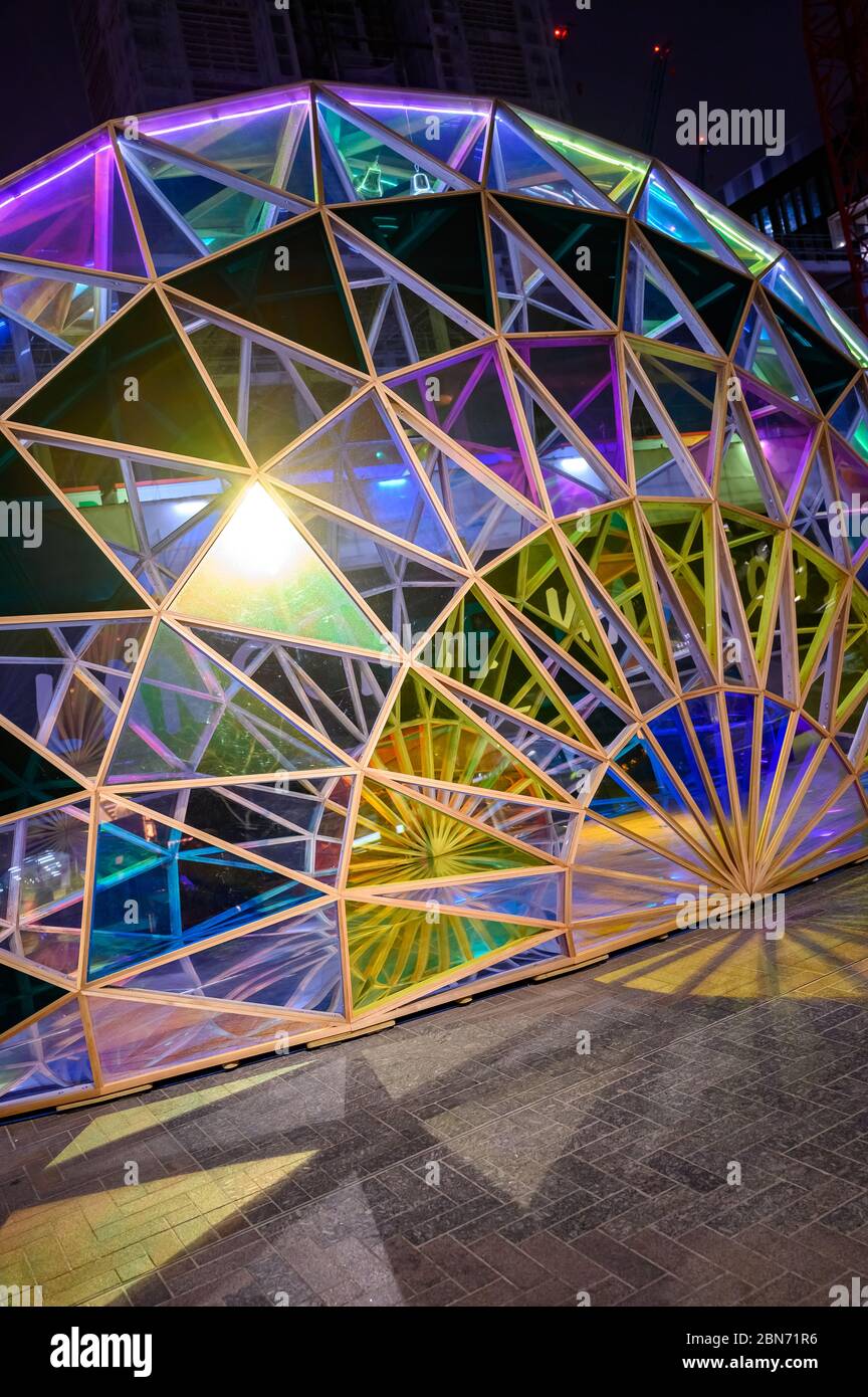 Palm Temple, Lewis Cubitt Square, King’s Cross, London, N1C 4BT Stock ...