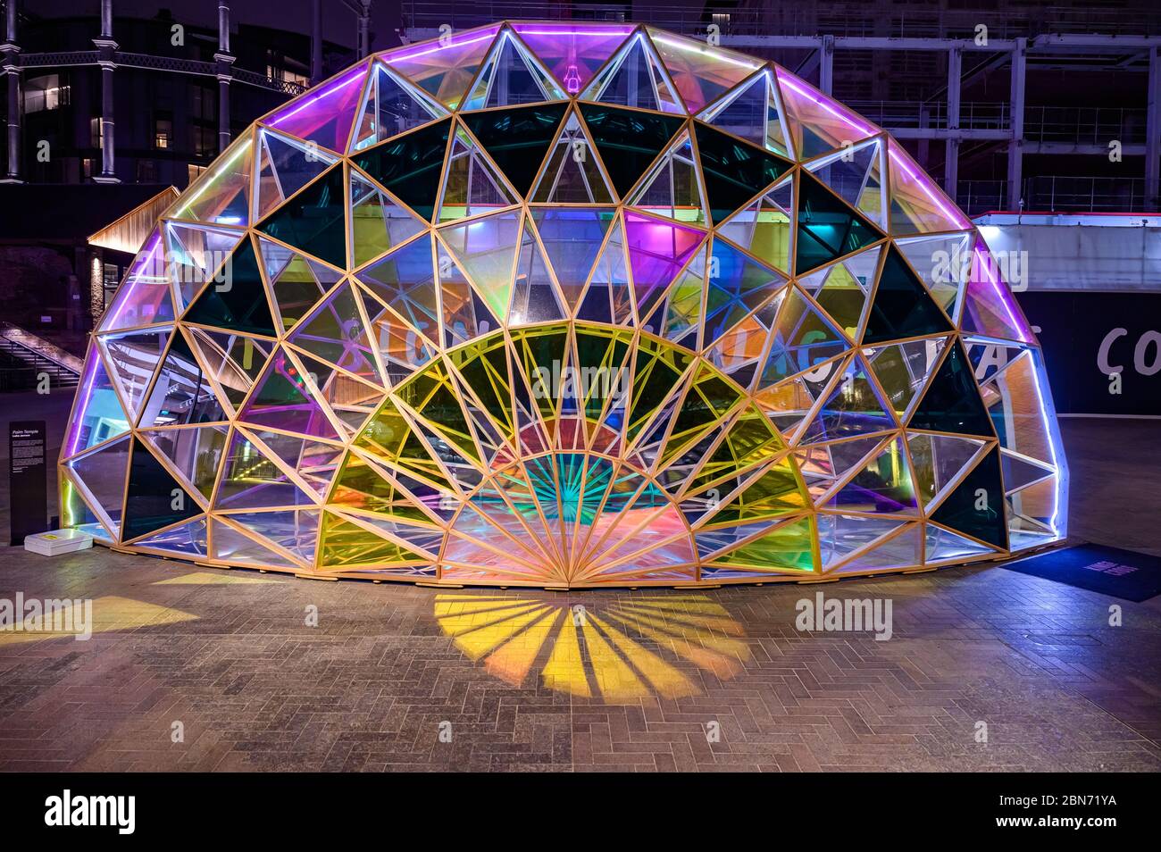 Palm Temple, Lewis Cubitt Square, King’s Cross, London, N1C 4BT Stock ...