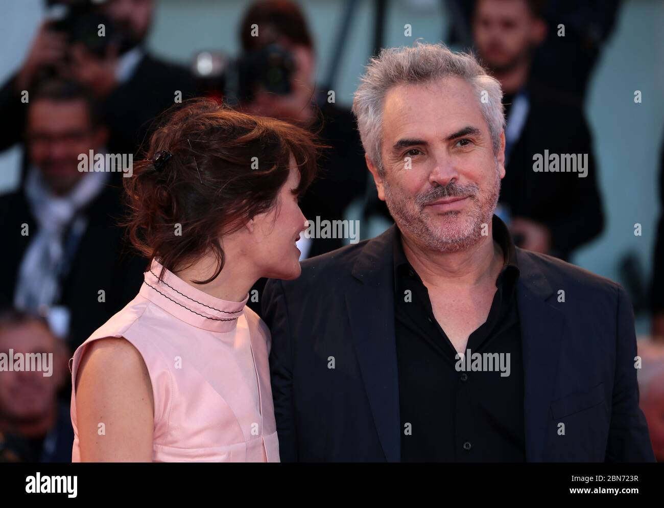 VENICE, ITALY - SEPTEMBER 10: Sheherazade Goldsmith and Alfonso Cuaron ...