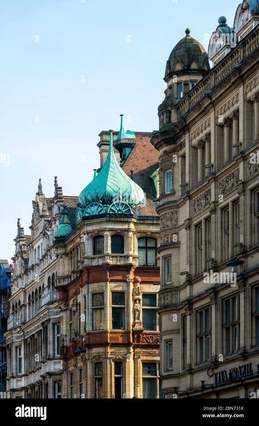 Edwardian (Romanesque revival) buildings on Castle Street in Liverpool ...
