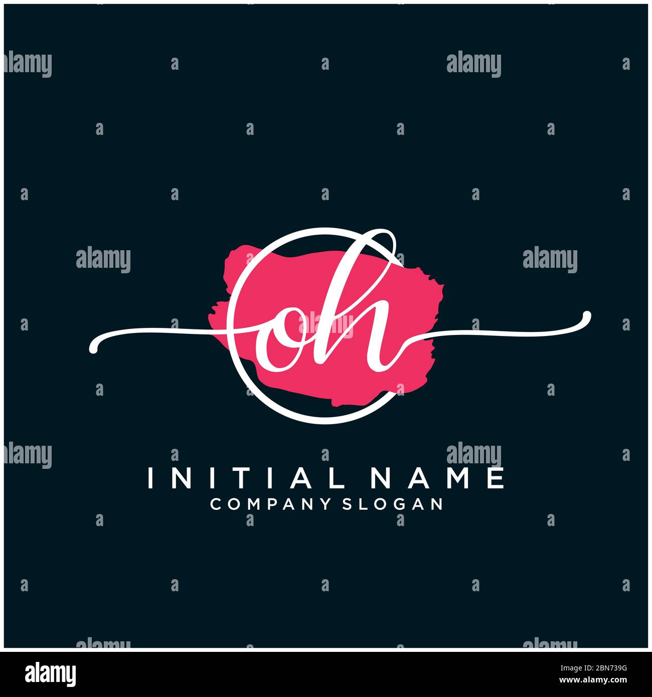 Oh logo vector vectors Stock Vector Images - Alamy