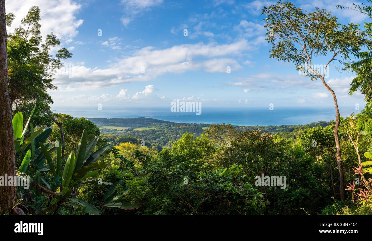 Costa Rica Pacific Coast Panorama Stock Photo - Alamy