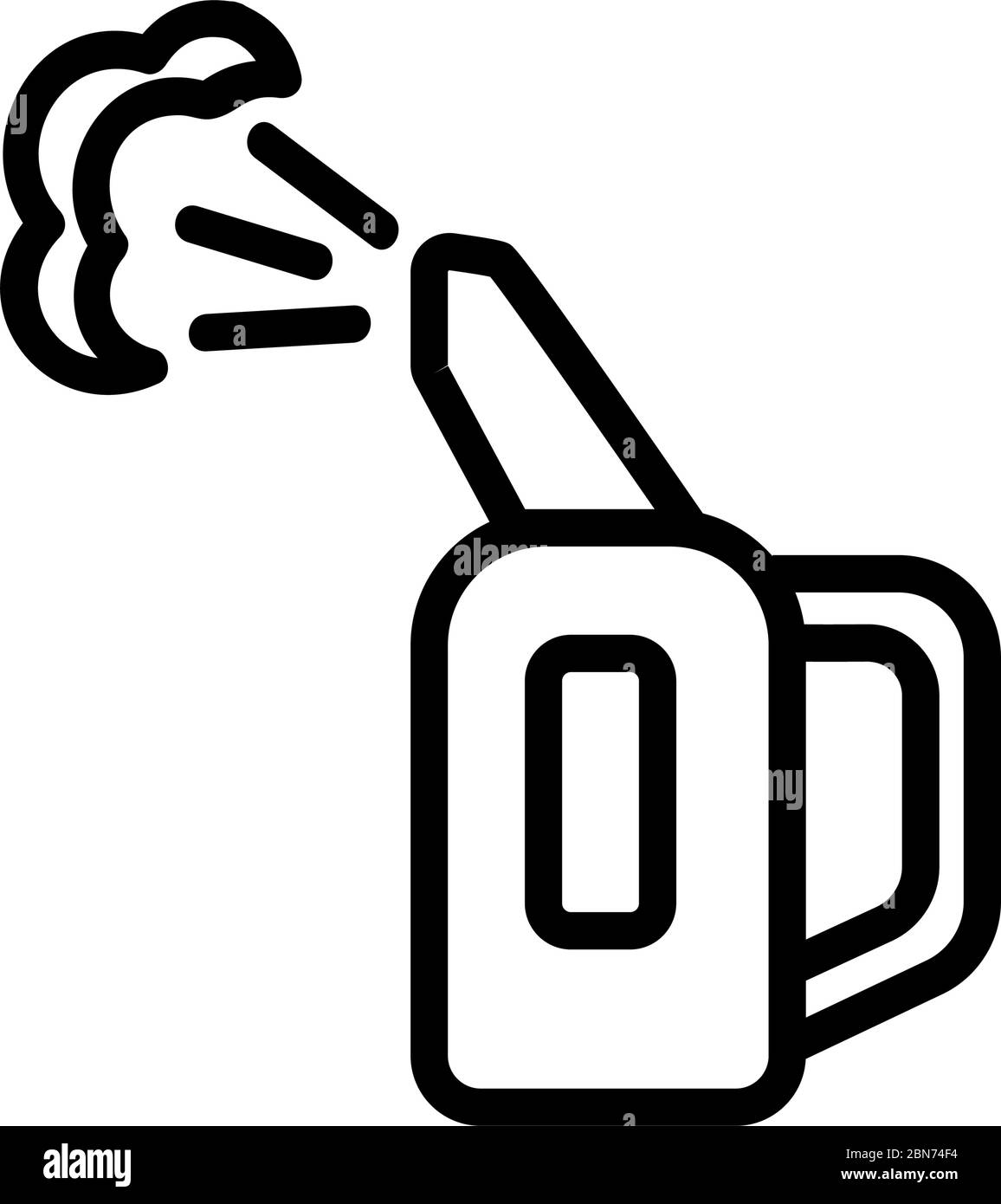 steam flow for steam iron for vertical ironing icon vector outline ...