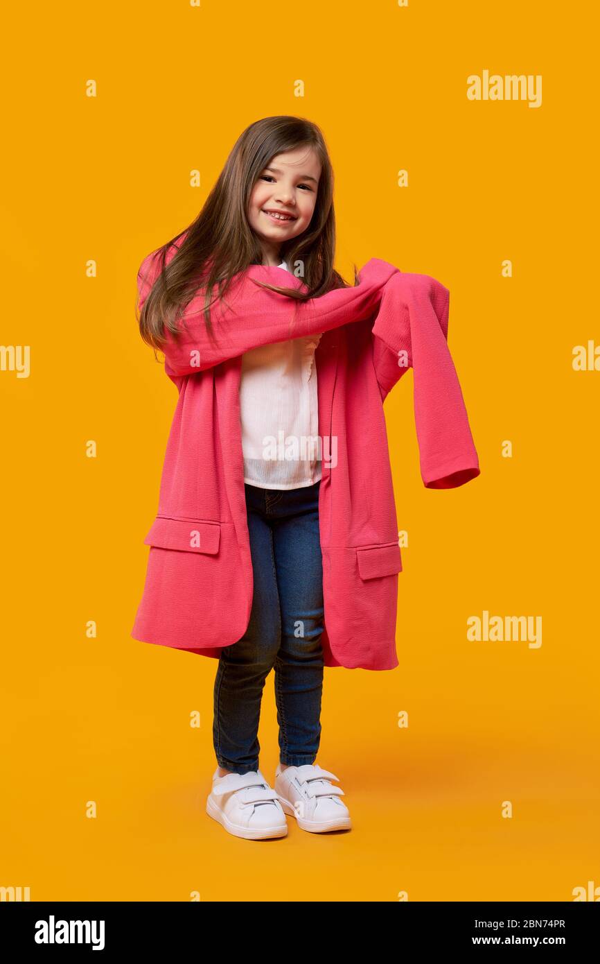 Girl wearing jacket hi-res stock photography and images - Alamy