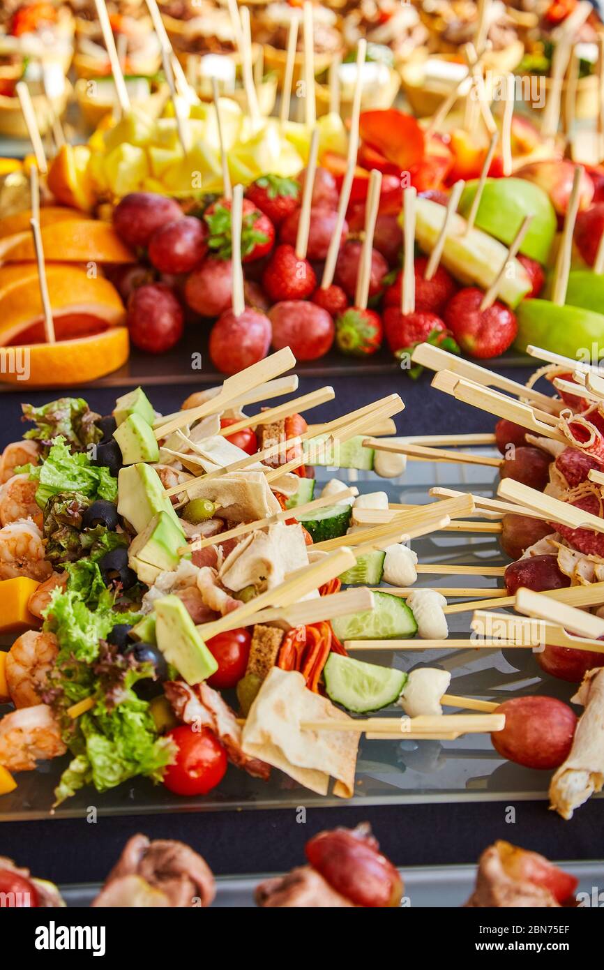 a lot of delicious food on the table, buffet, feast Stock Photo - Alamy