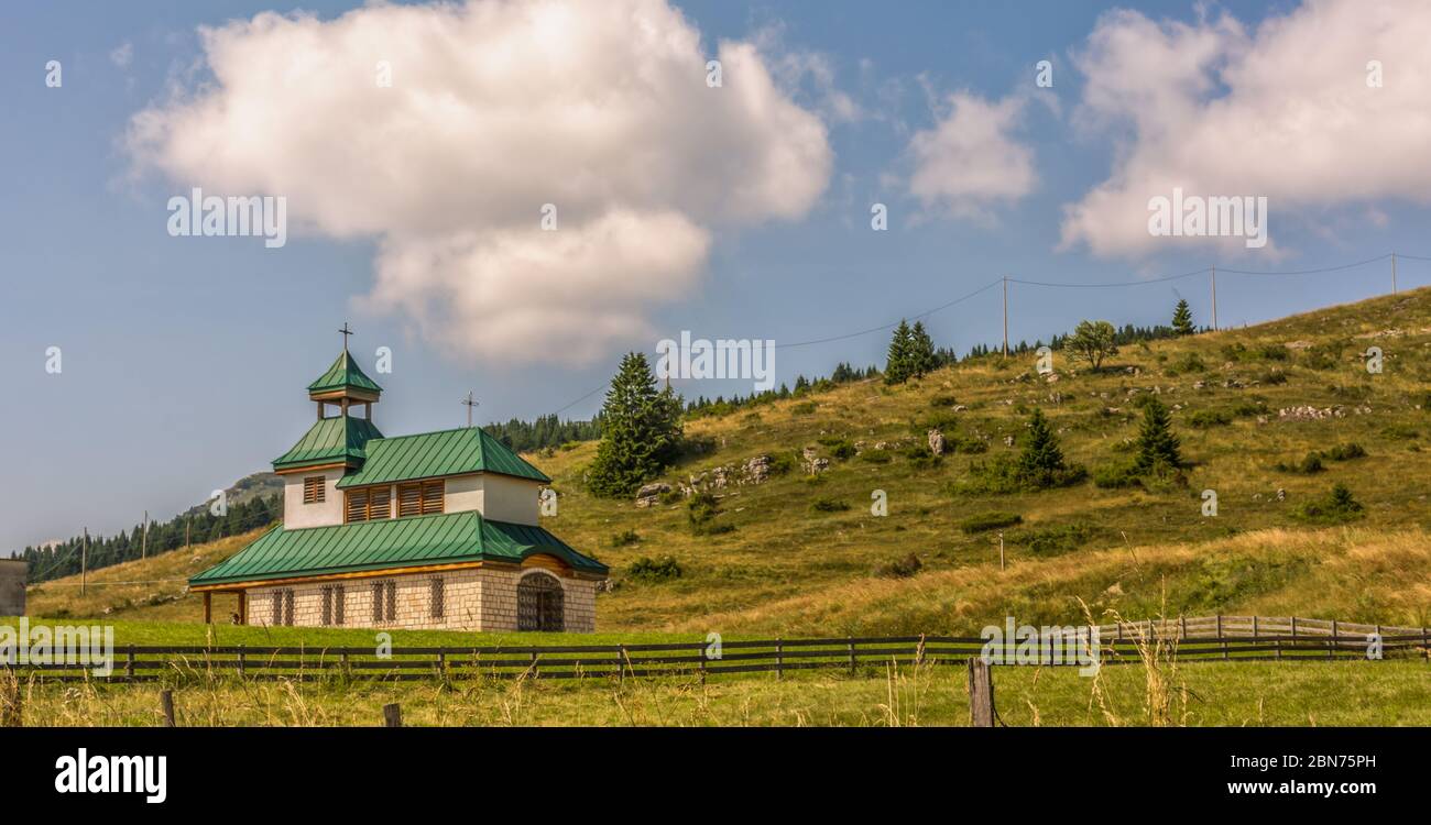 The Habsburg church of Santa Zita. Vezzena Pass, Levico Terme, Trento ...