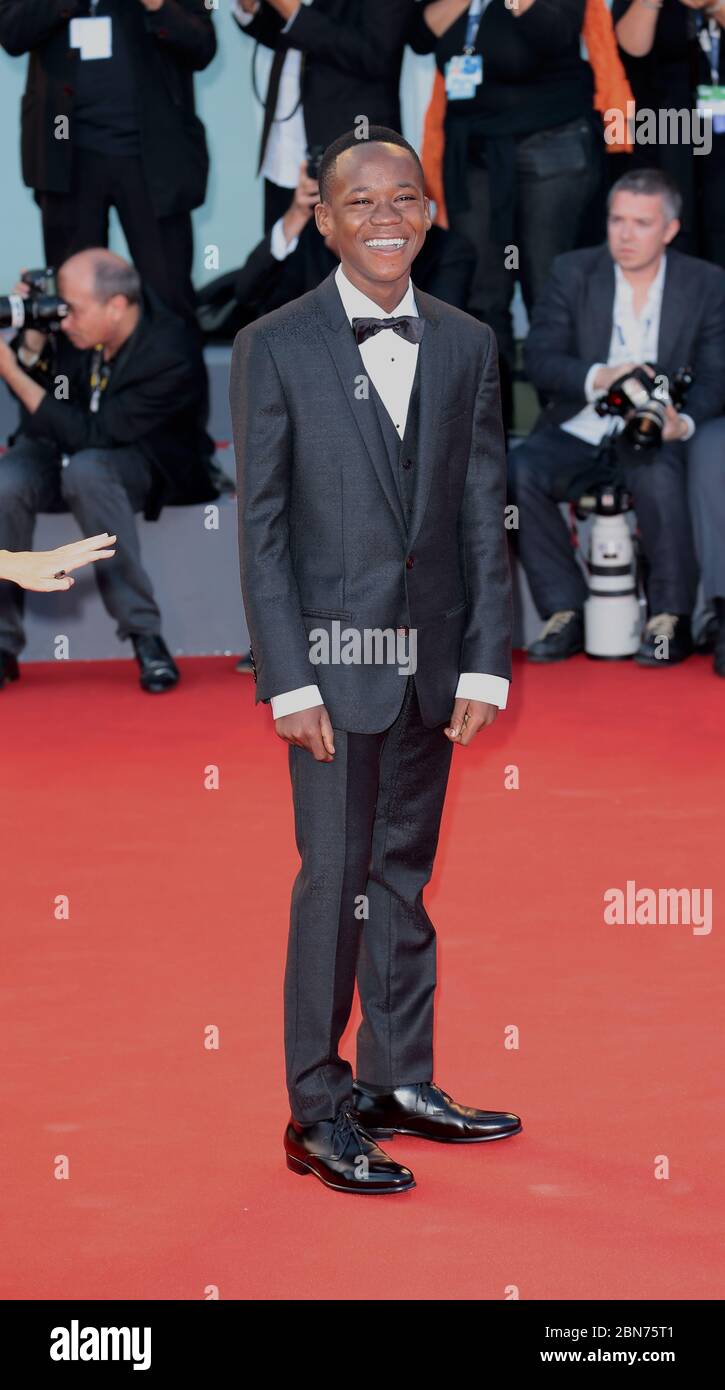 VENICE, ITALY - SEPTEMBER 12: Abraham Attah attends the closing ...