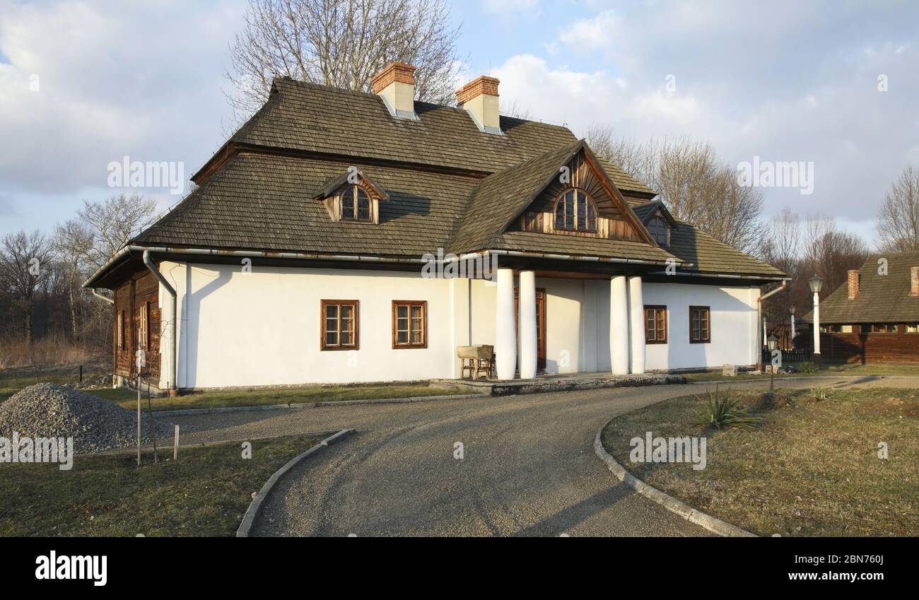 Hotel and restaurant complex Pastewnik in Przeworsk. Poland Stock Photo ...
