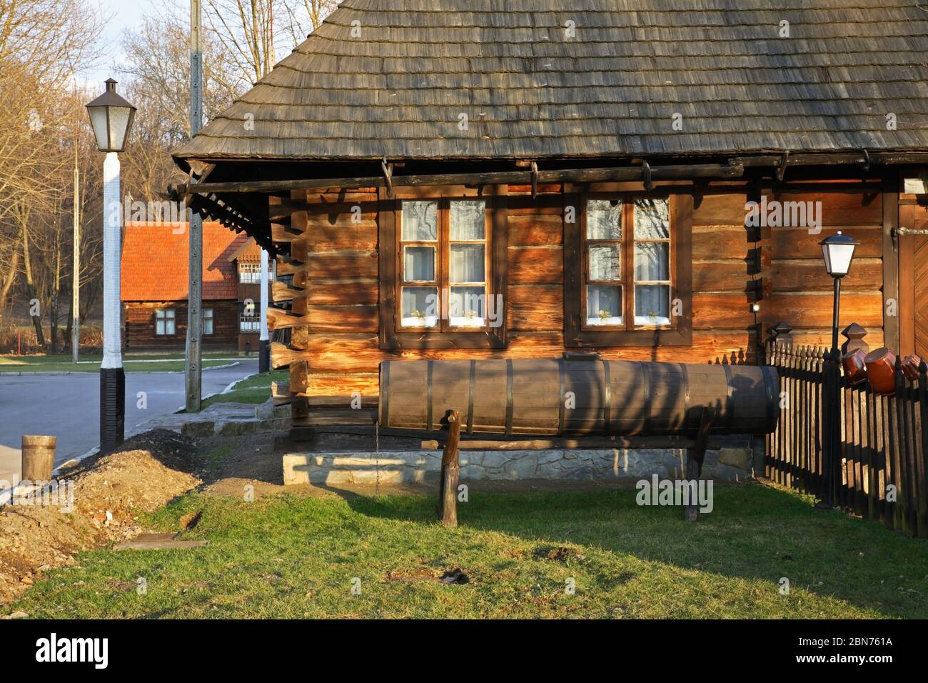 Hotel and restaurant complex Pastewnik in Przeworsk. Poland Stock Photo ...