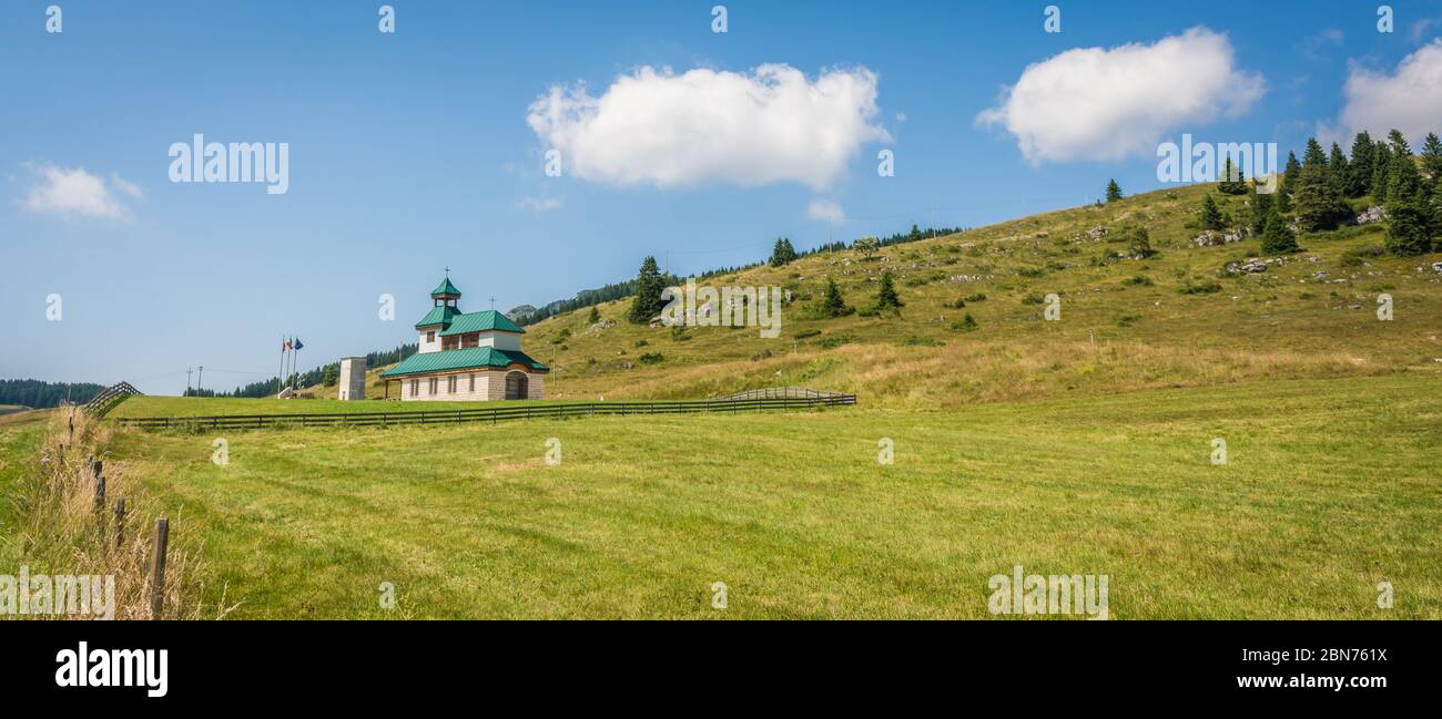 The Habsburg church of Santa Zita. Vezzena Pass, Levico Terme, Trento ...