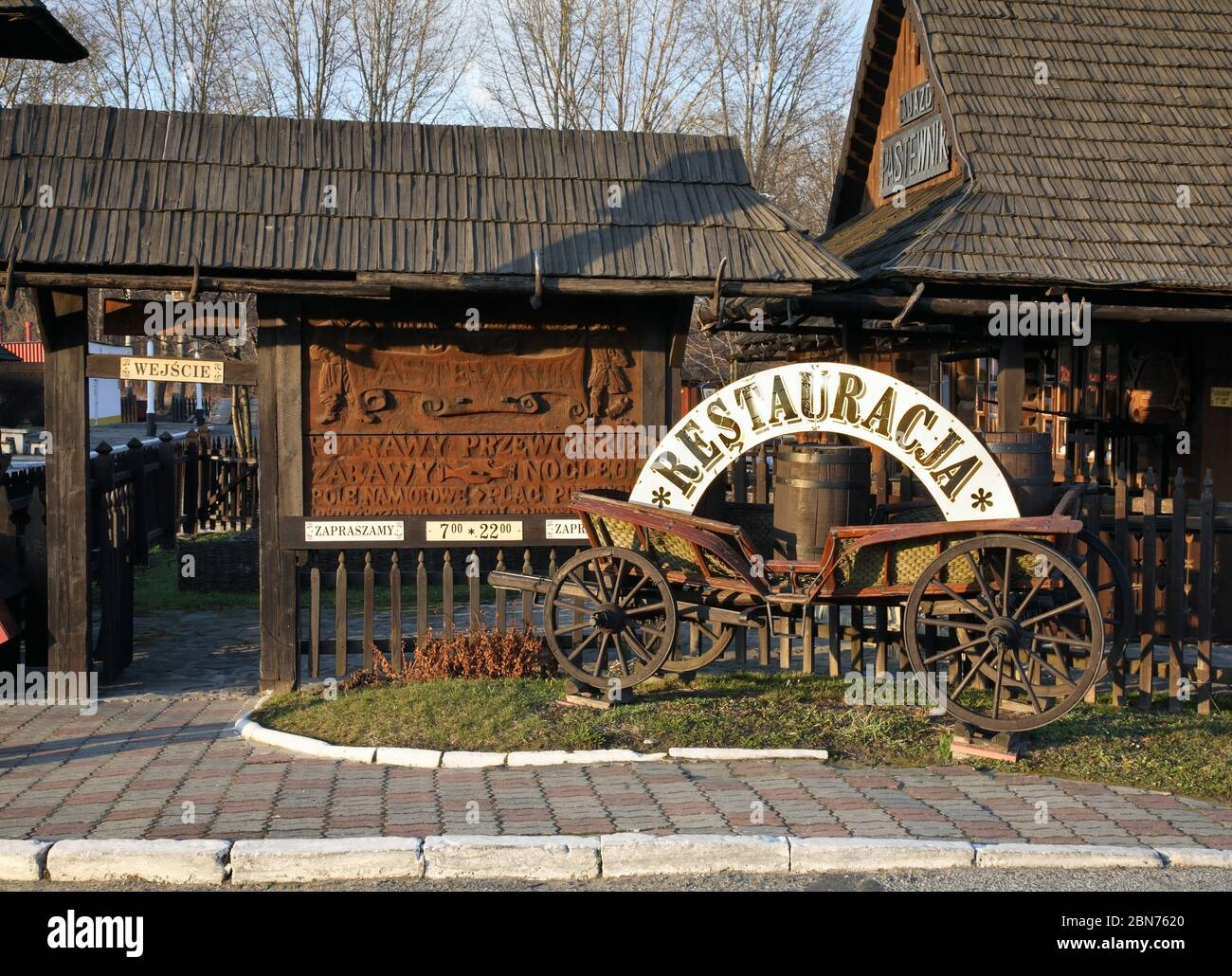 Hotel and restaurant complex Pastewnik in Przeworsk. Poland Stock Photo ...