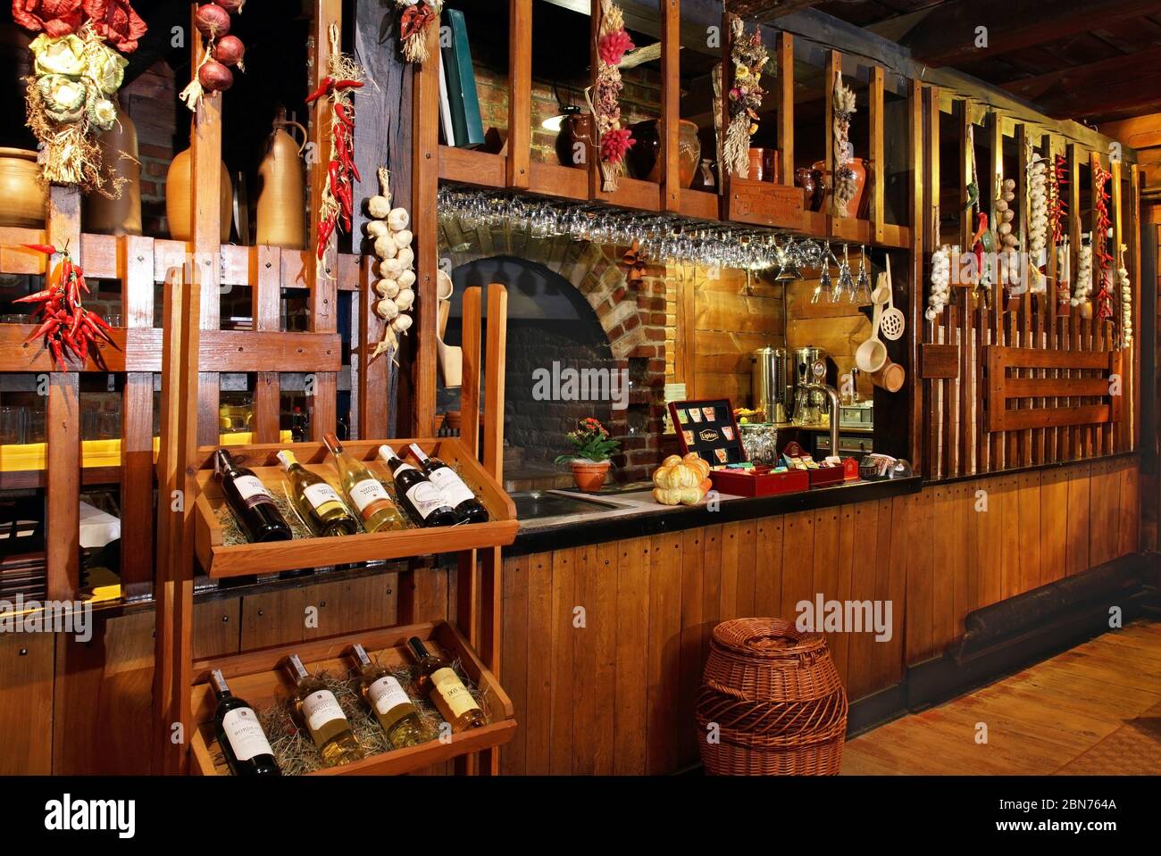 Hotel and restaurant complex Pastewnik in Przeworsk. Poland Stock Photo ...