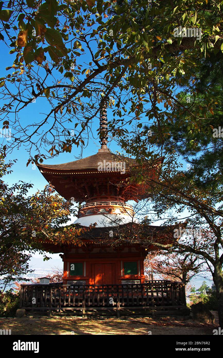 The small temple, Miyajima island, Japan Stock Photo - Alamy