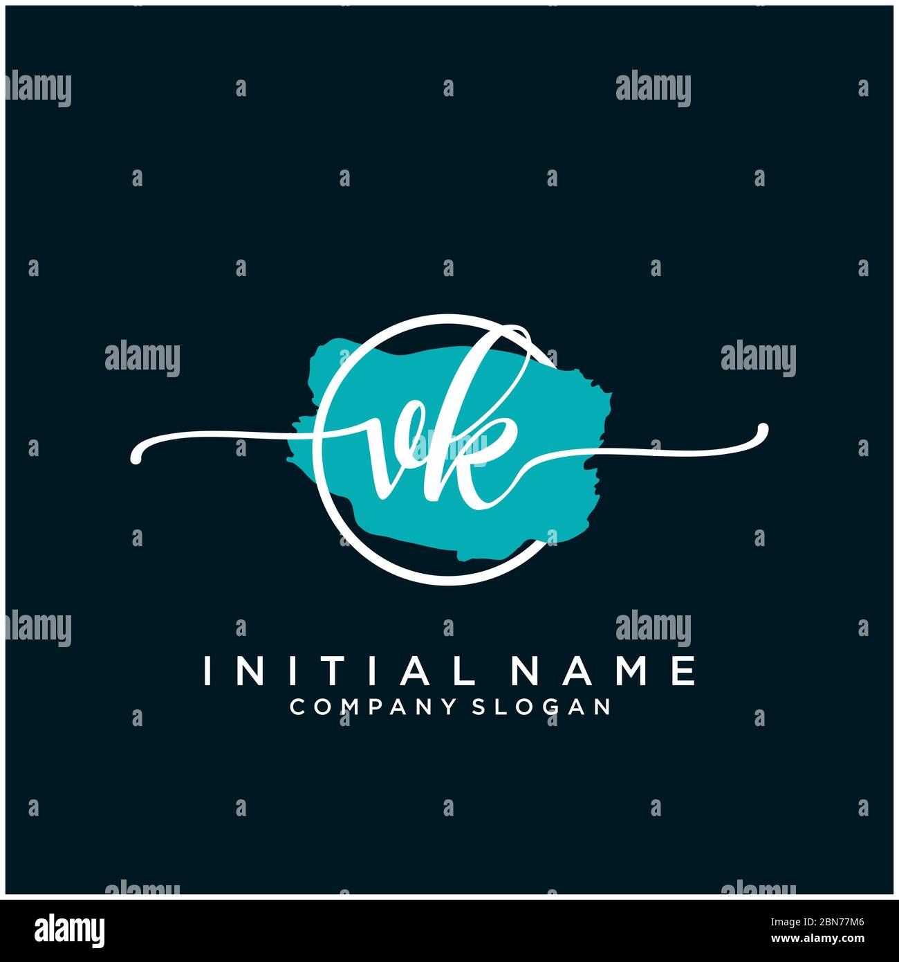 Vk initials logo hi-res stock photography and images - Alamy