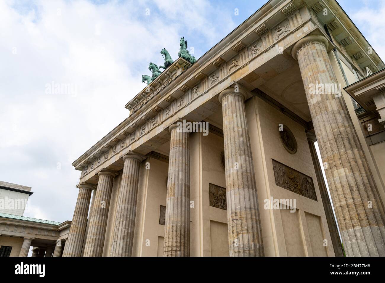 The historic Brandenburg Gate is a landmark of Berlin, Germany Stock ...