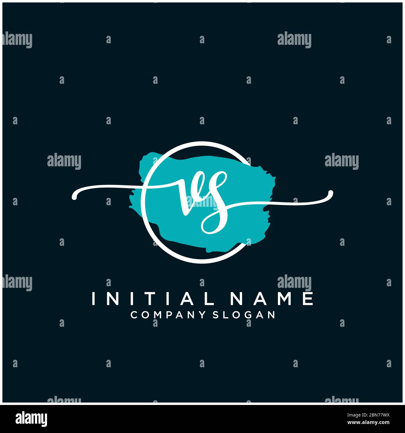 Vs initials logo hi-res stock photography and images - Alamy