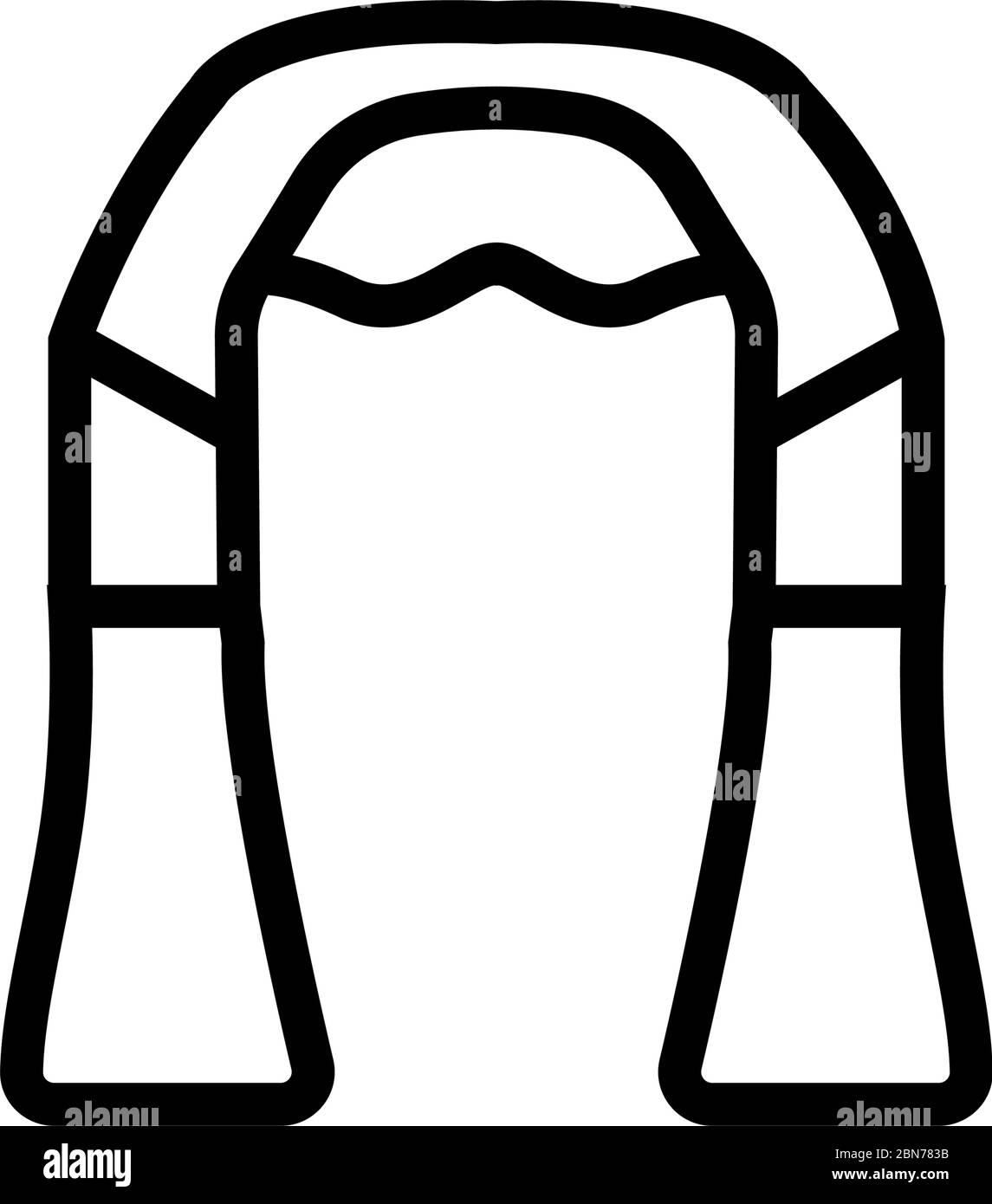 neck and shoulder massager icon vector outline illustration Stock ...