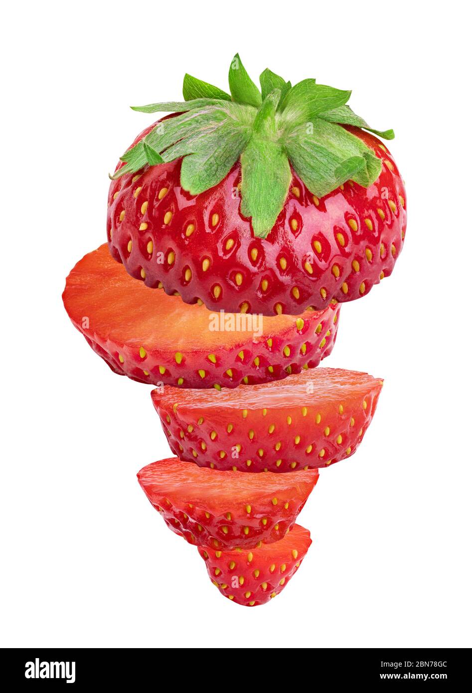 Strawberry isolated on white background. Clipping path Stock Photo - Alamy