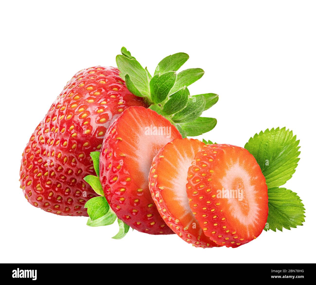 Strawberry isolated on white background. Clipping path Stock Photo - Alamy